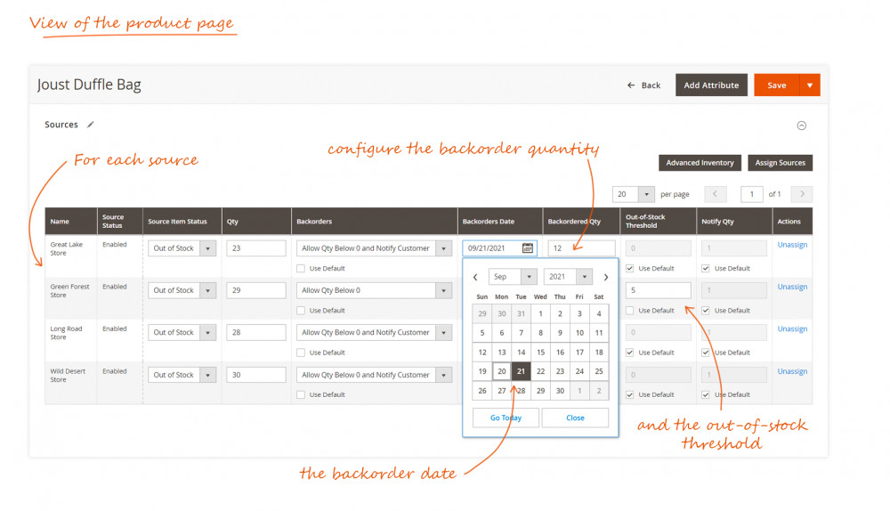 Multi-Stock Inventory - Back order management - Extension for Magento 2